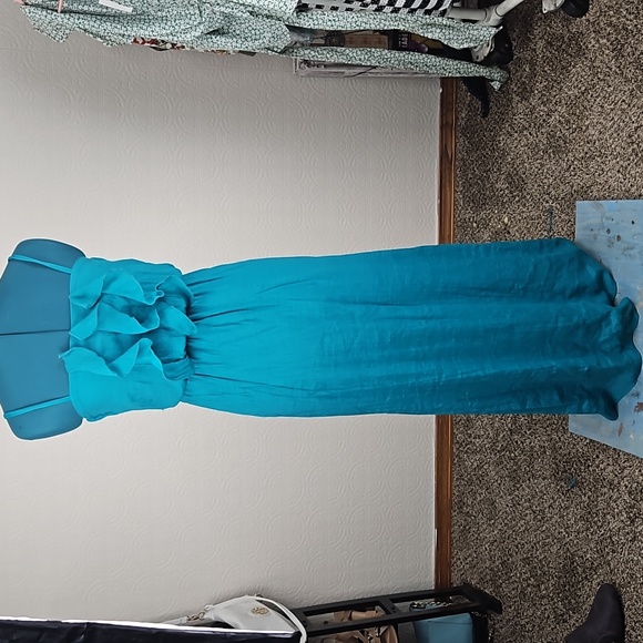 Iz Byer | Dresses | Iz Teal Maxi Dress | Poshmark
